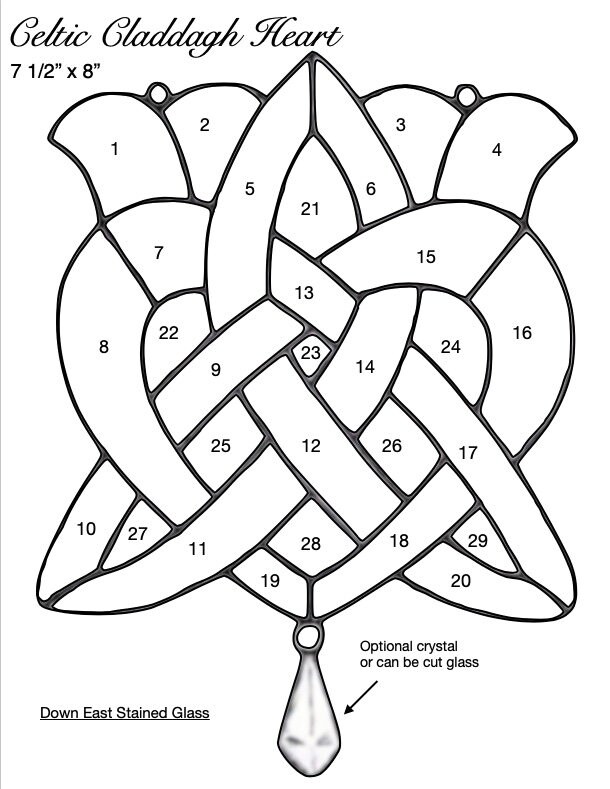Celtic Stained Glass Coloring Pages