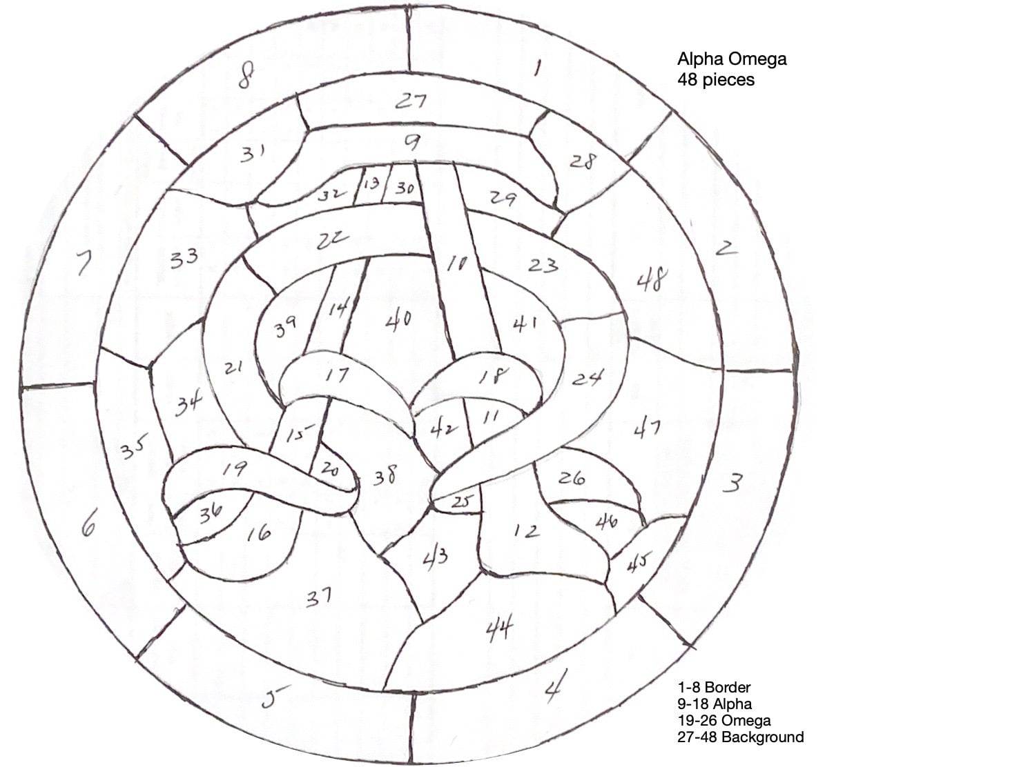 Alpha Omega Stained Glass Pattern | Etsy