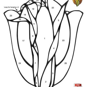Maize (corn) Thanksgiving Stained Glass Pattern PDF - Etsy