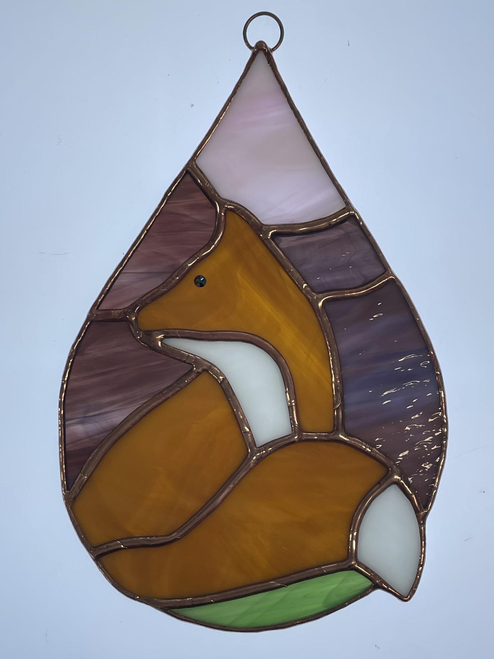 Fox Teardrop Stained Glass Pattern - Etsy