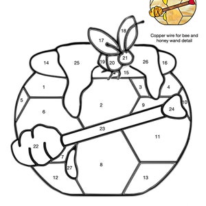Honey Pot Stained Glass Pattern - Etsy