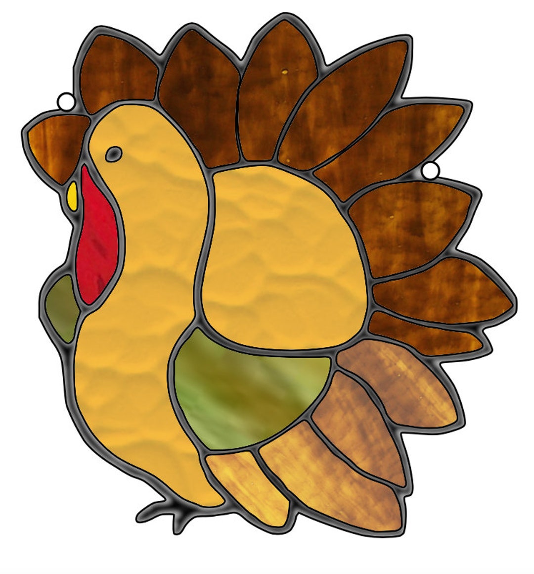 Turkey Stained Glass Pattern PDF - Etsy