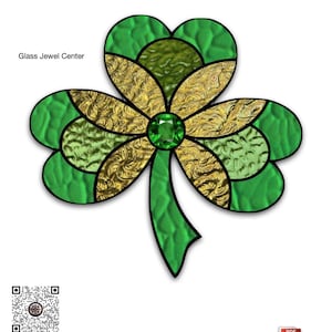 Easy Shamrock Stained Glass Pattern - Etsy