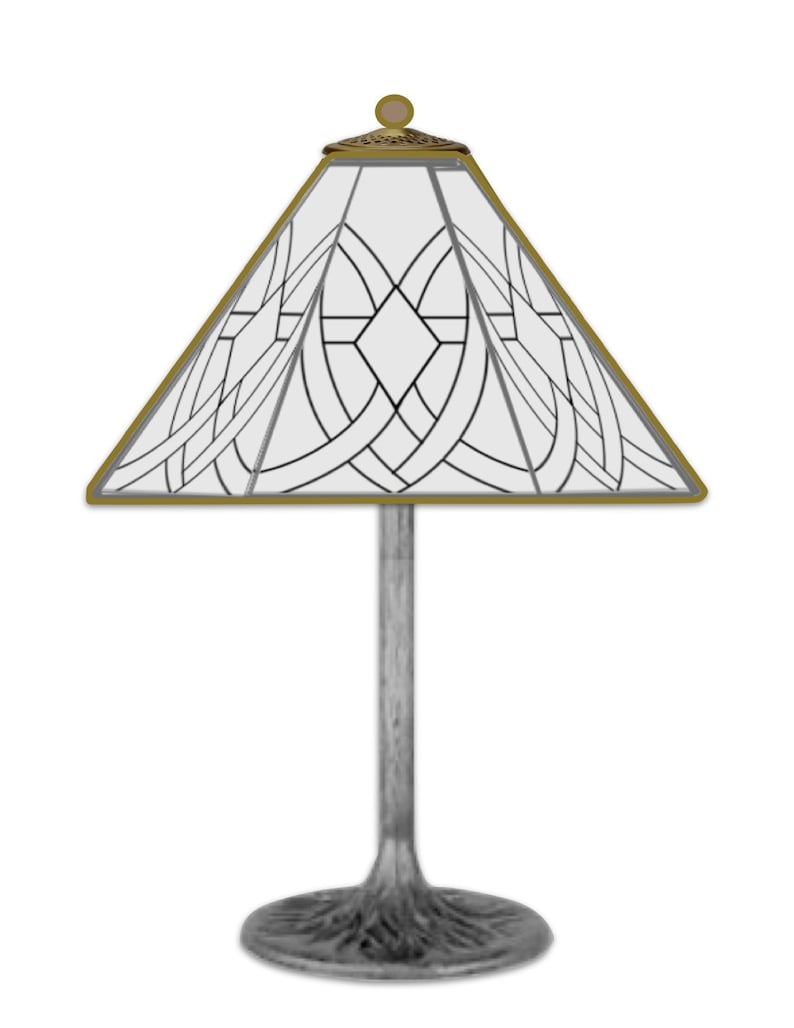 Celtic Knot Hexagon Lamp Stained Glass Pattern - Etsy