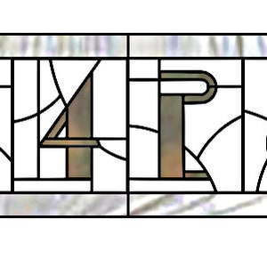 Art Deco Numbers Stained Glass Patterns - Etsy