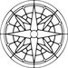 Compass Rose Stained Glass Pattern - Etsy