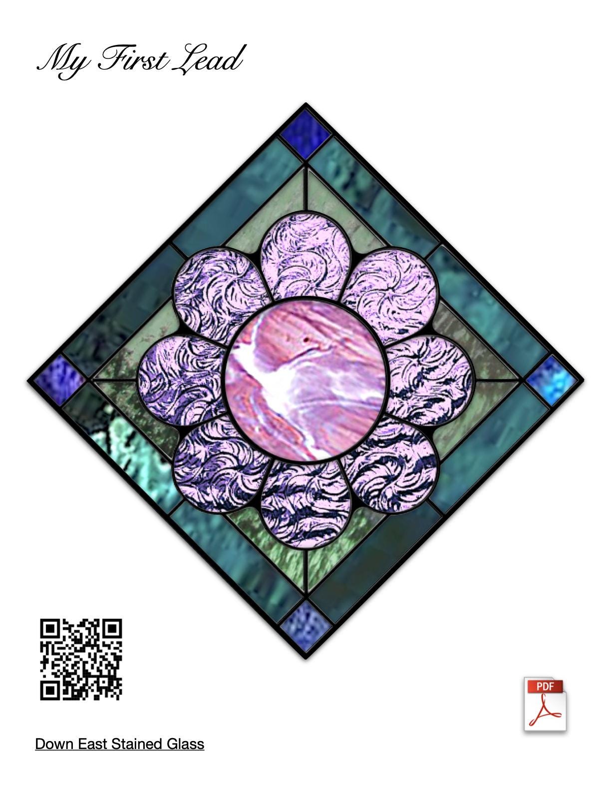 My First Lead Stained Glass Pattern - Etsy