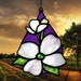 Dogwood Teardrop Stained Glass Pattern - Etsy