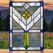 FLW (frank Lloyd Wright) Window Insert Stained Glass Pattern - Etsy