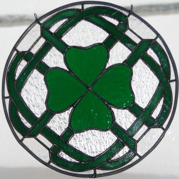 Stained Glass Shamrock Pattern - Etsy