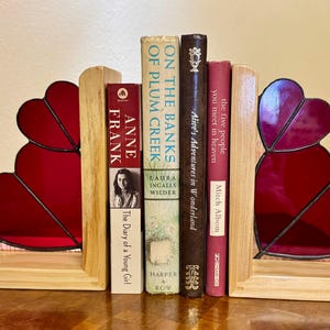 Hearts Bookends Stained Glass Pattern - Etsy