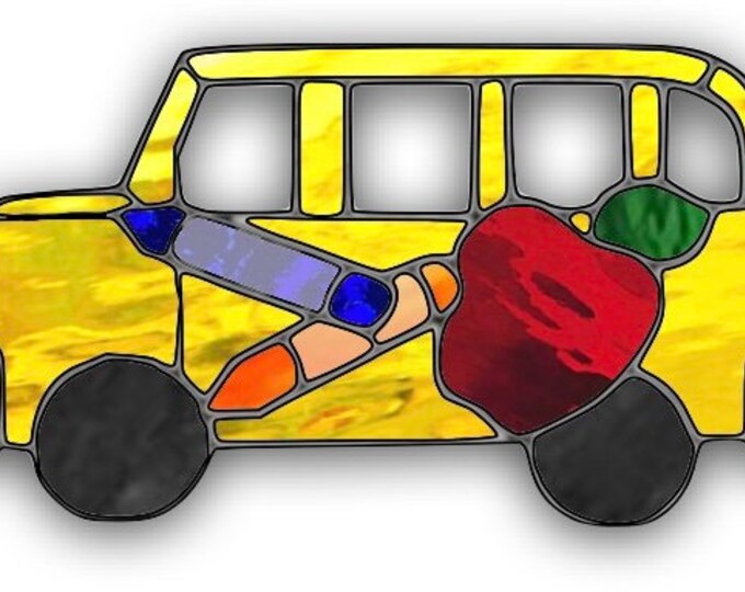 Groovy Bus Stained Glass Pattern - Etsy Canada