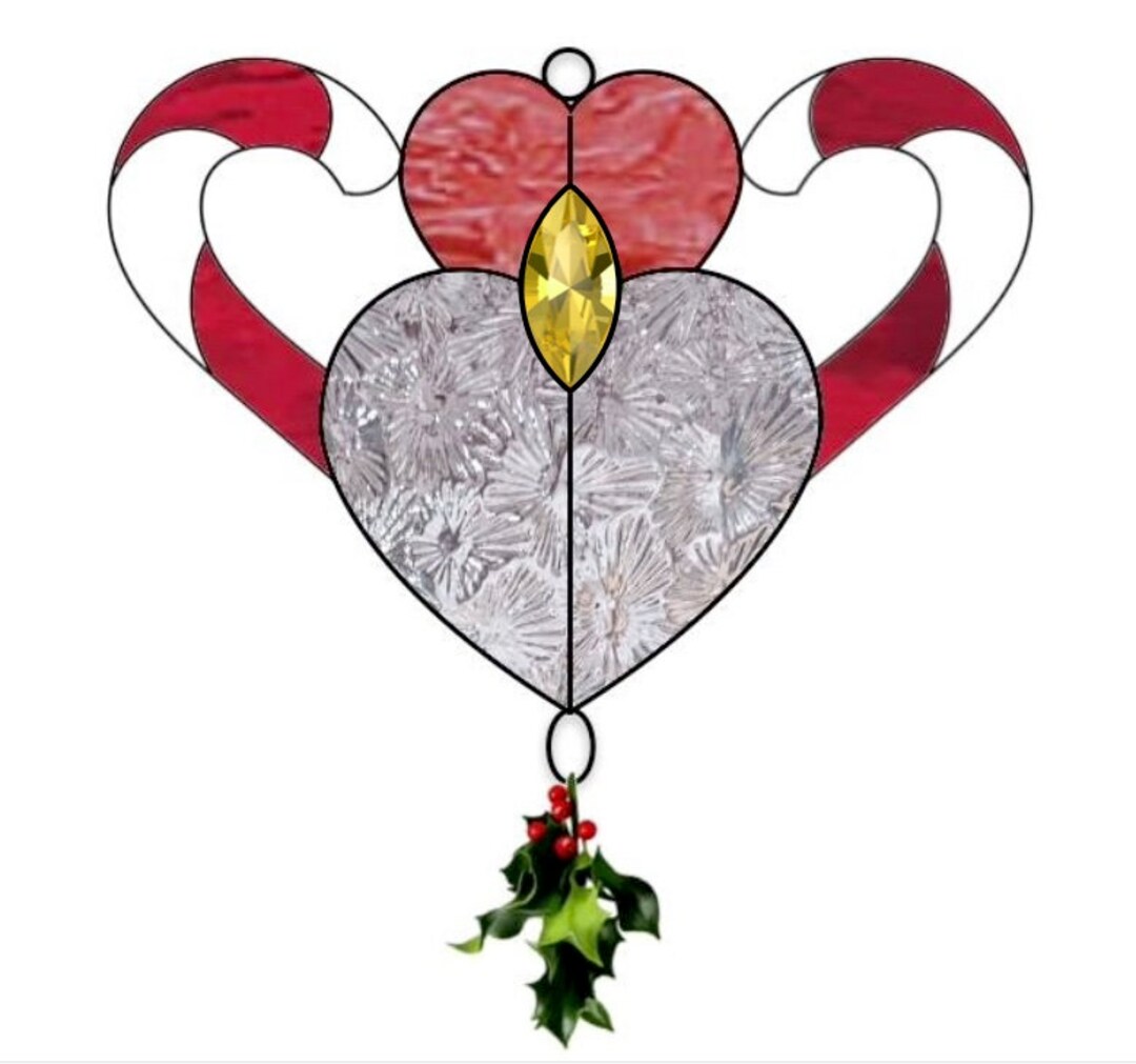 Mistletoe Hanger Stained Glass Pattern PDF - Etsy