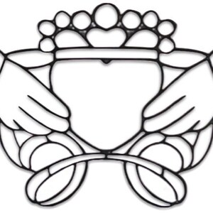 Celtic Claddagh Stained Glass Pattern PDF - Etsy