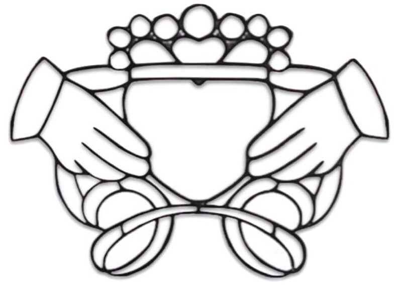 Celtic Claddagh Stained Glass Pattern PDF - Etsy