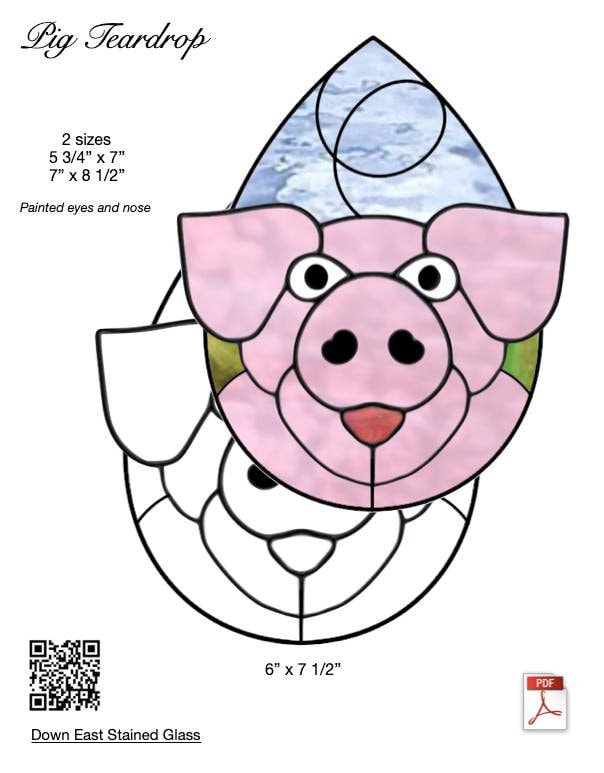 Pig Stained Glass Patterns