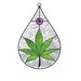 Weed Teardrop Stained Glass Pattern - Etsy