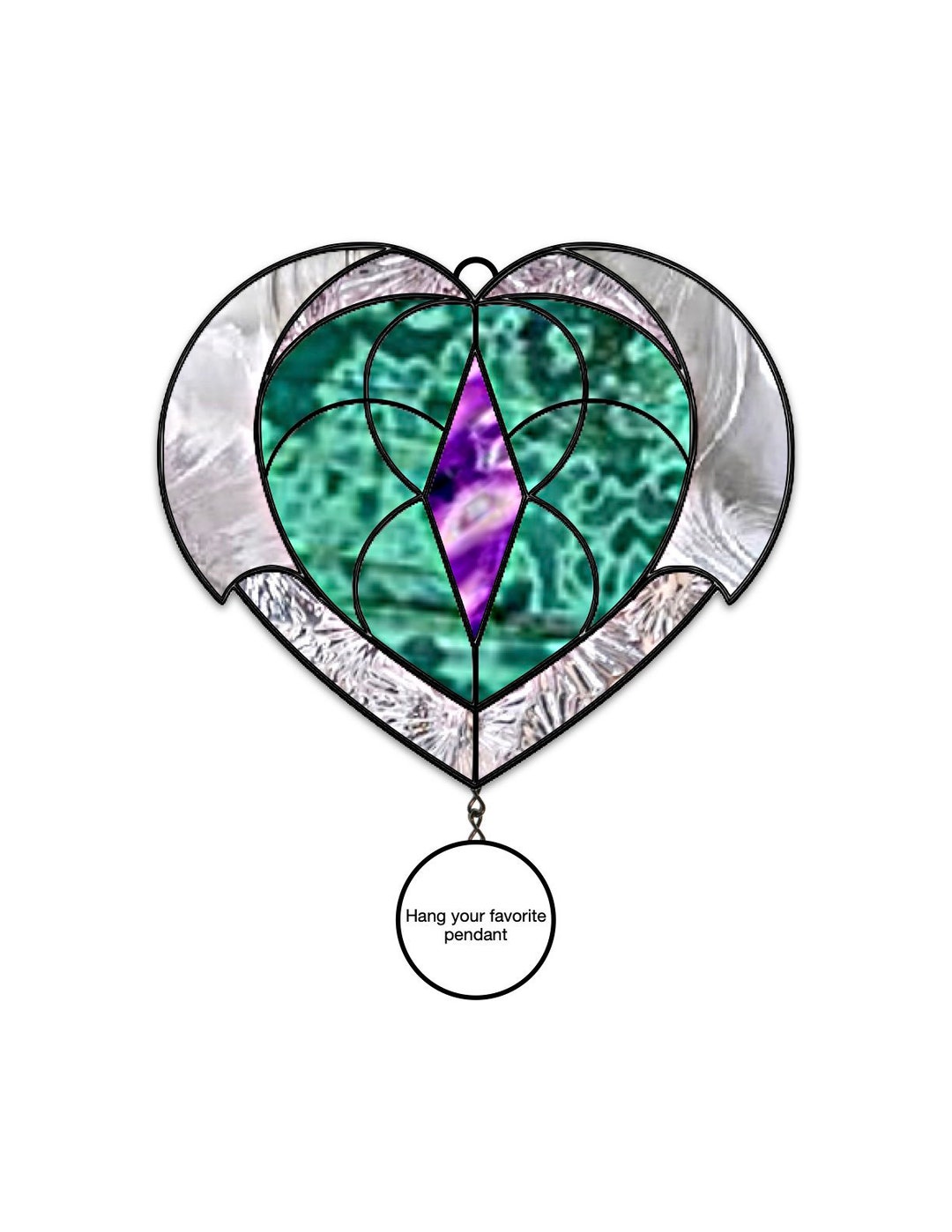 Goth Heart Stained Glass Pattern - Etsy
