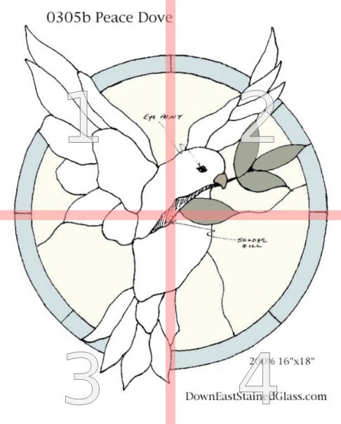 Peace Dove Stained Glass Pattern - Etsy