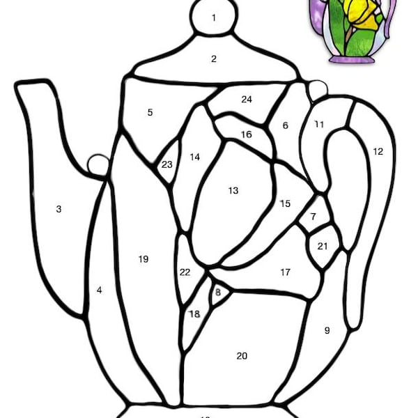 Stained Glass Teapot - Etsy