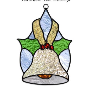Christmas Bell Teardrop Stained Glass Pattern - Etsy