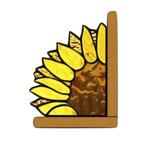 Sunflower Bookends Stained Glass Pattern - Etsy