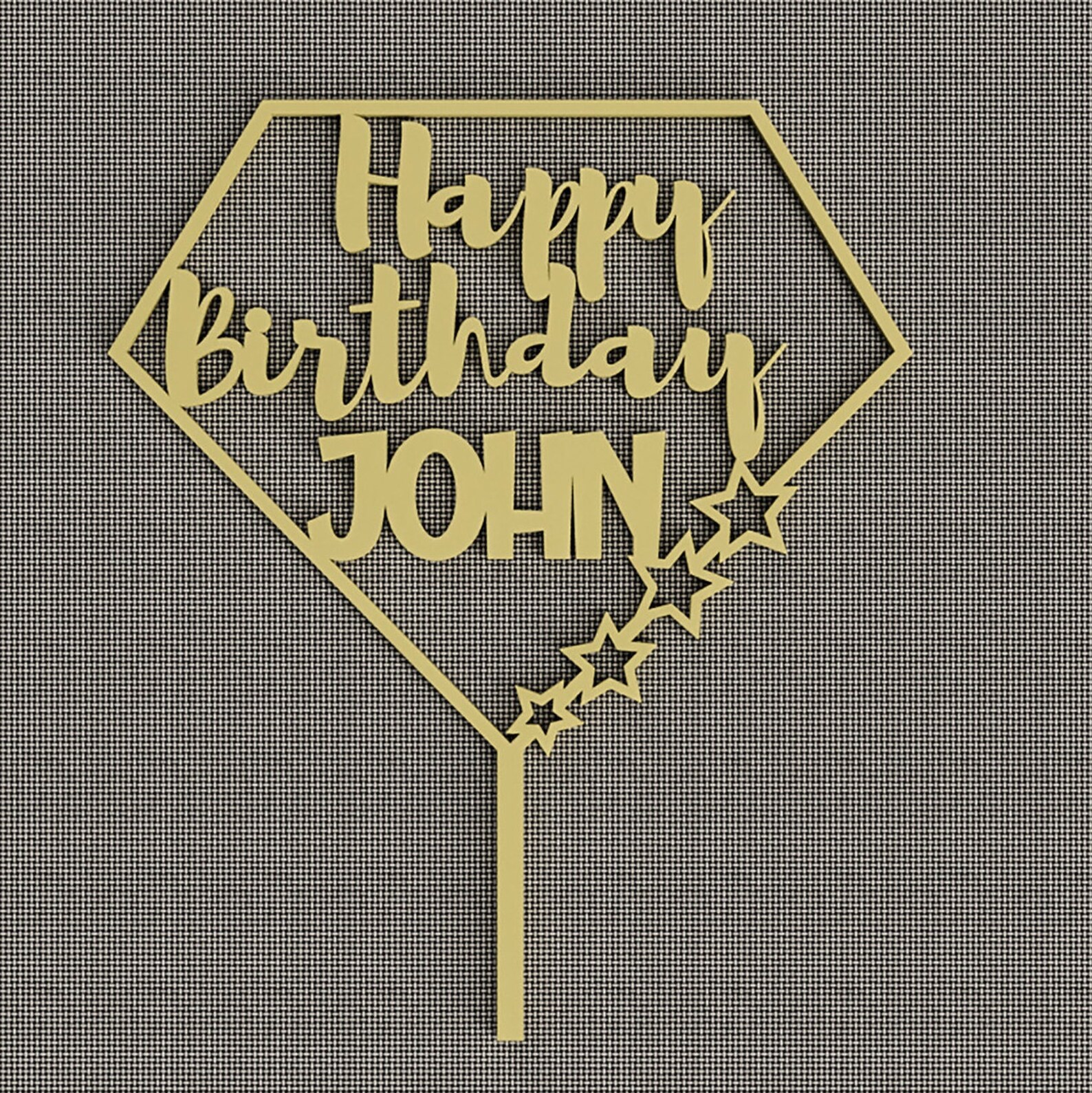 Birthday Cake Topper Personalized Birthday Name Cake Topper - Etsy