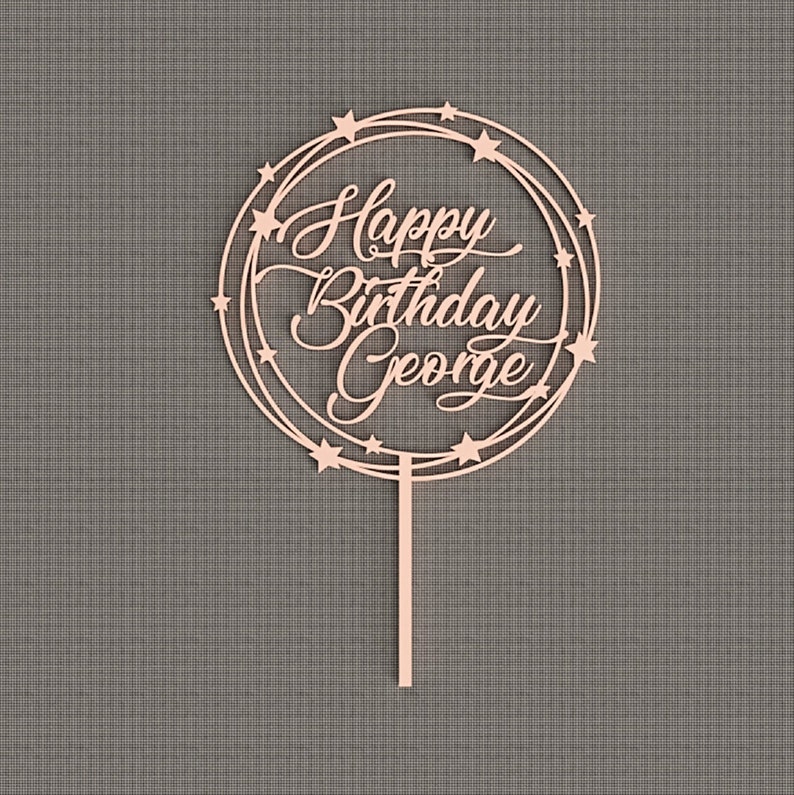 Personalized Birthday Cake Topper Birthday Name Cake Topper - Etsy