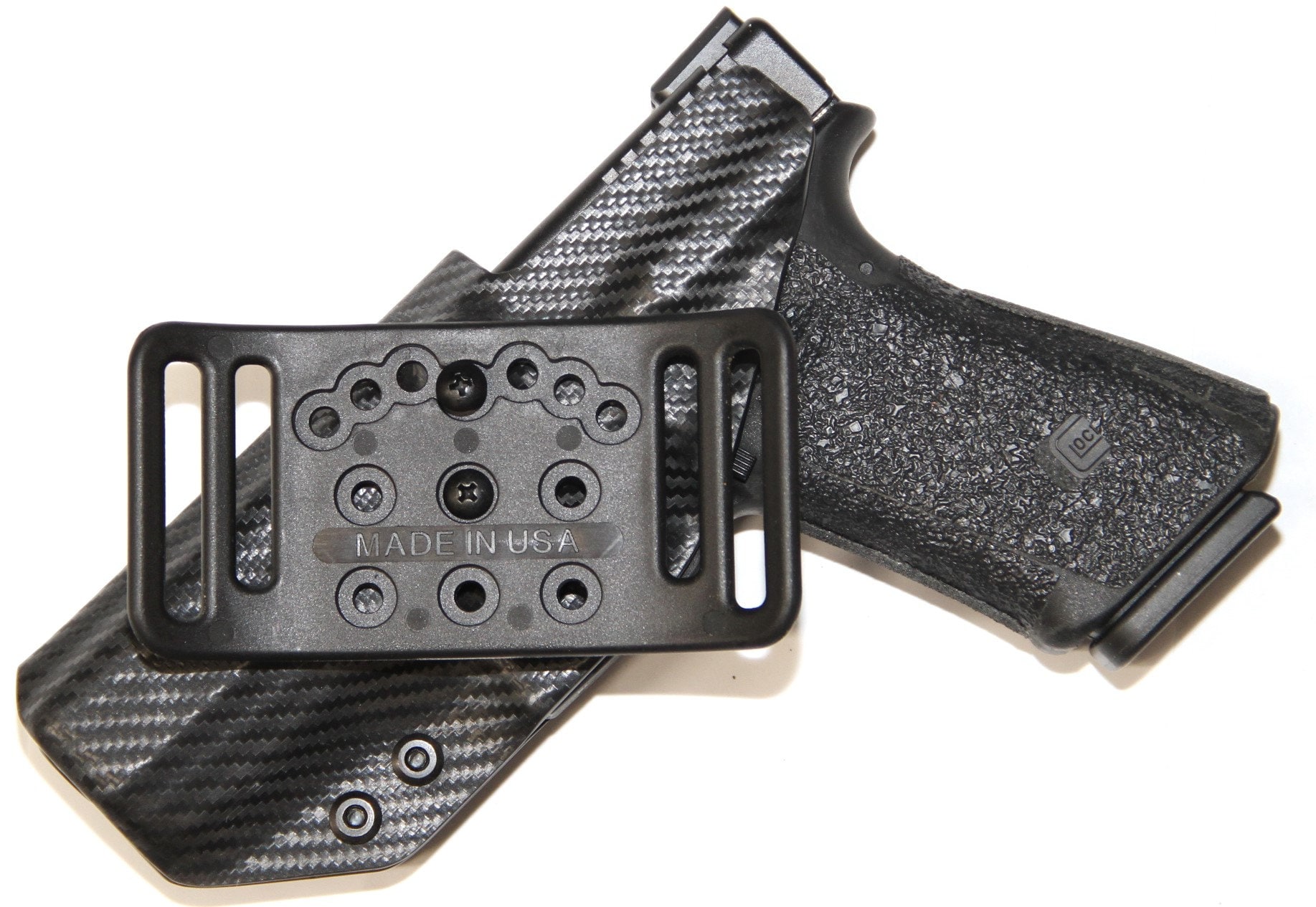 REVKEL Custom Kydex OWB 2 Slot Belt Slide Cross Draw Holster Compatible ...