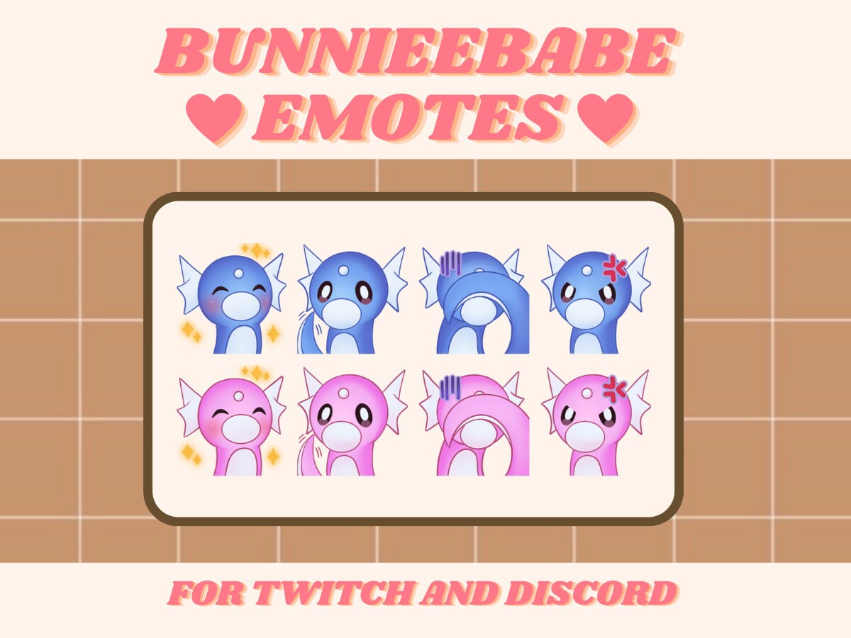 Drawing & Illustration Dratini Twitch and Discord Emotes Digital Art ...