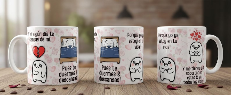 Funny Flork Love Mug Wrap 11oz | Spanish Couple Quote Design ...