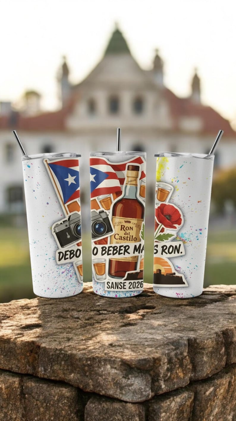 I Must Drink More Ron Sanse 2026 | Puerto Rico Tumbler Wrap 20oz | San ...