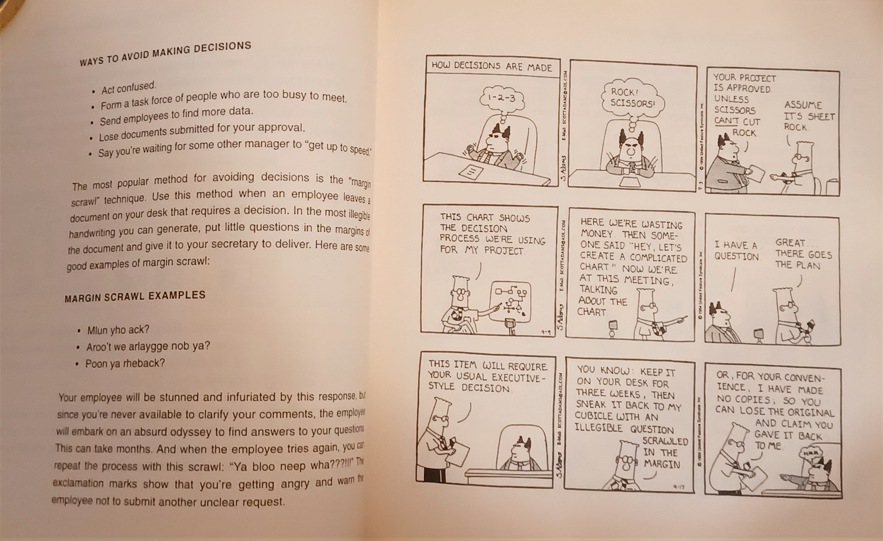 Scott Adams-set of Two Dilbert Cartoon Character Business and ...