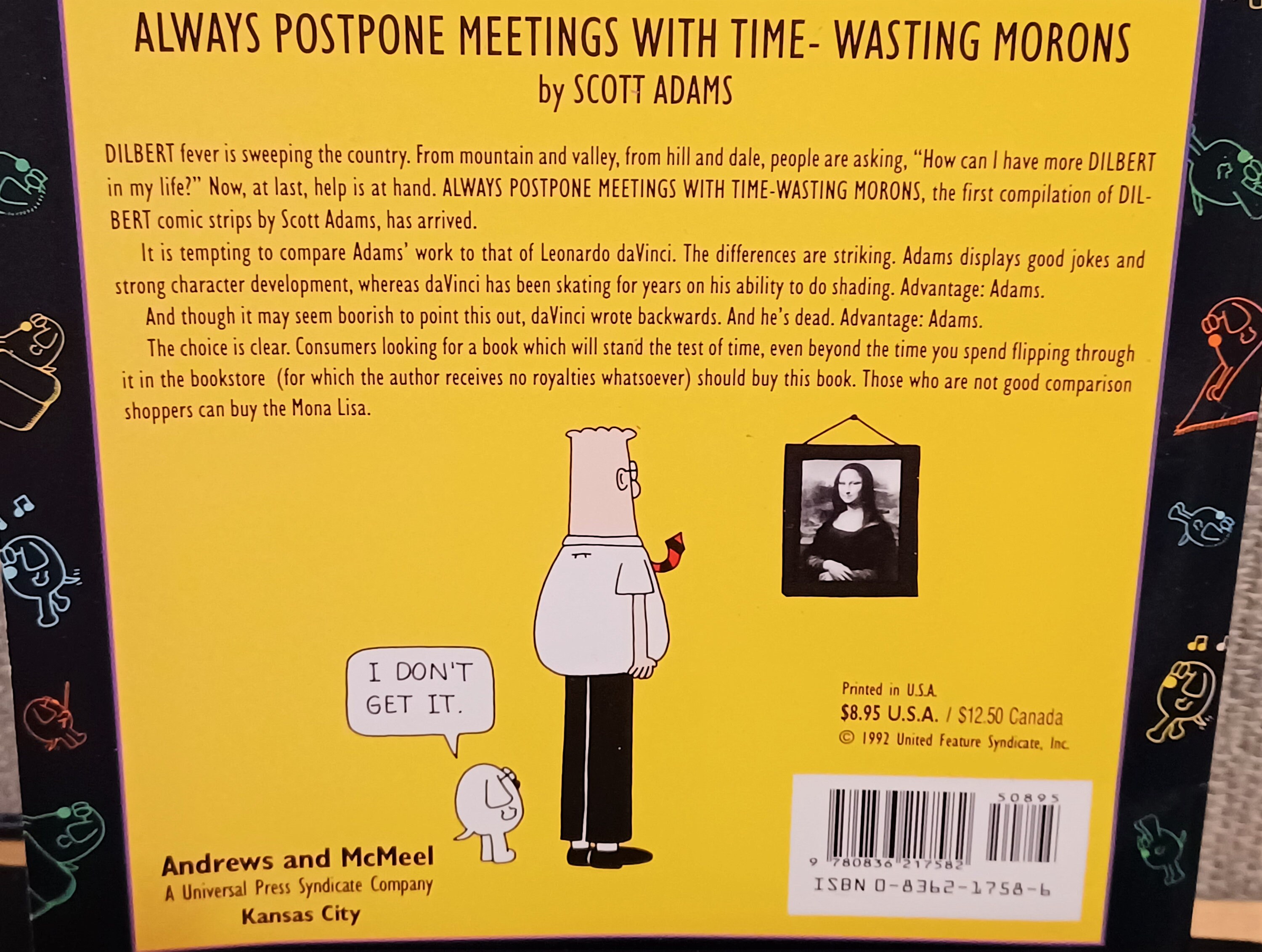 Scott Adams-set of Two Dilbert Cartoon Character Business and ...