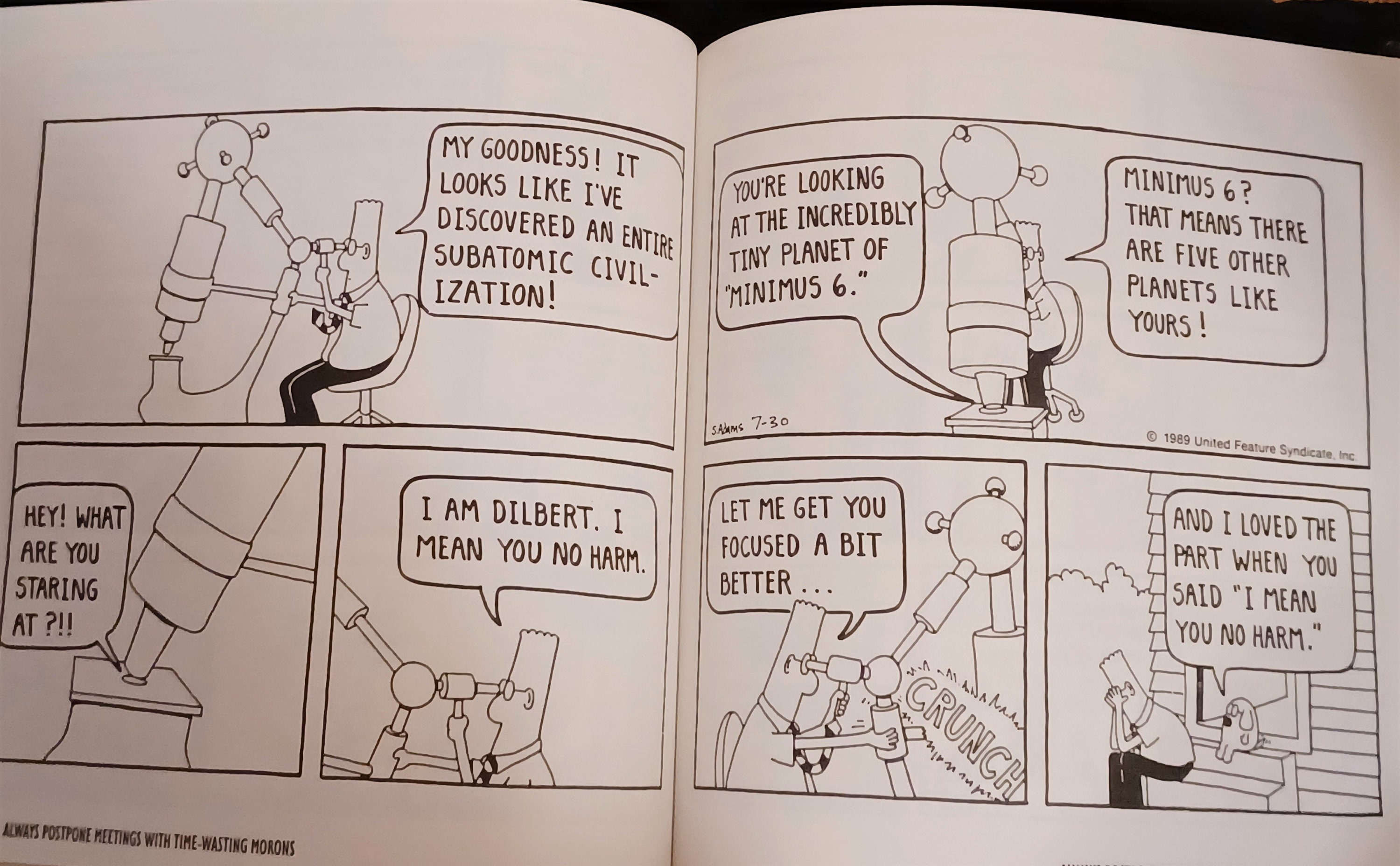 Scott Adams-set of Two Dilbert Cartoon Character Business and ...
