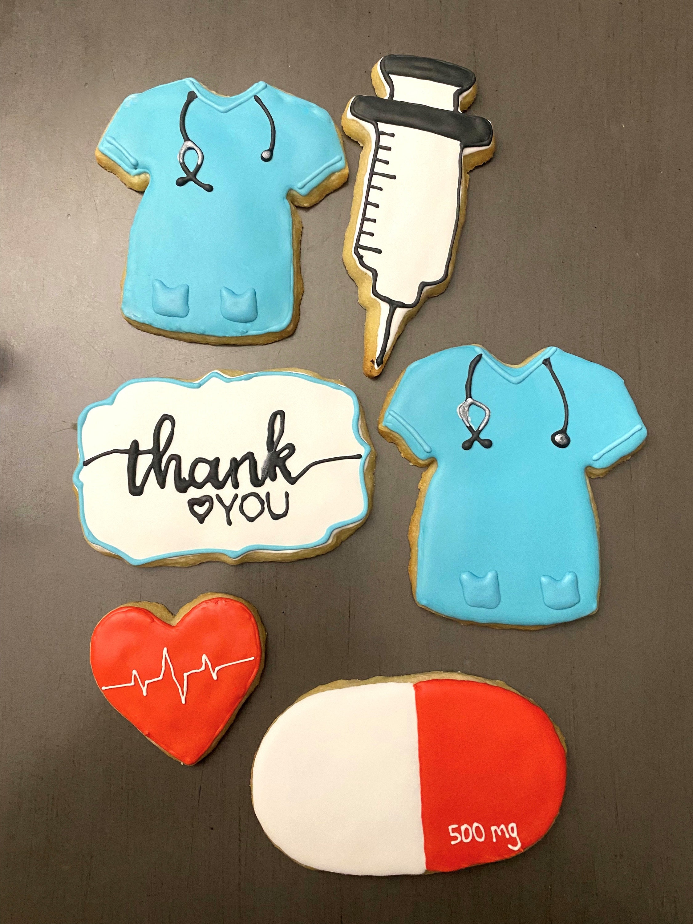 Nurse/doctor Appreciation Sugar Cookies - Etsy