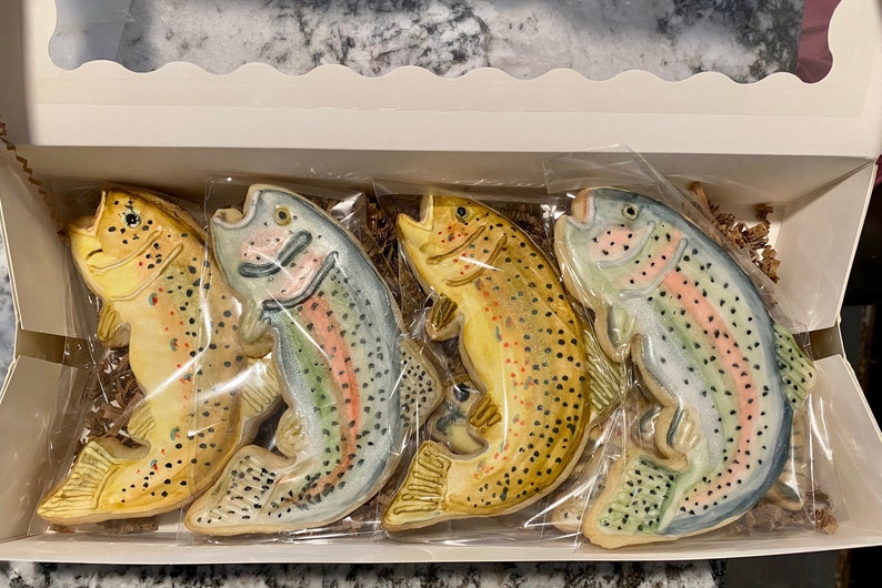 Fish trout Sugar Cookies - Etsy