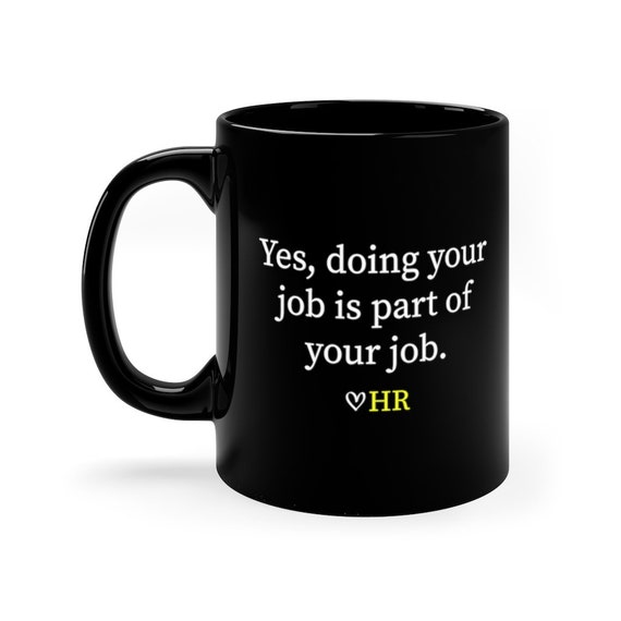 HR Mug Human Resources Coffee Cup Coworker Gift Work - Etsy