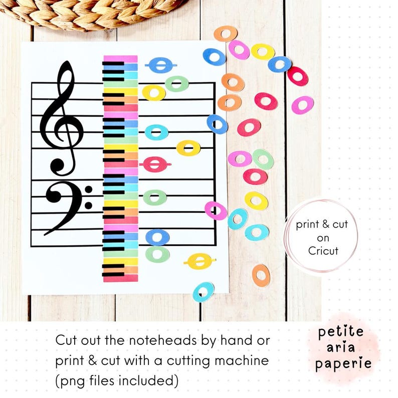 Grand Staff Vertical Piano Note Identification Printable Game Piano ...