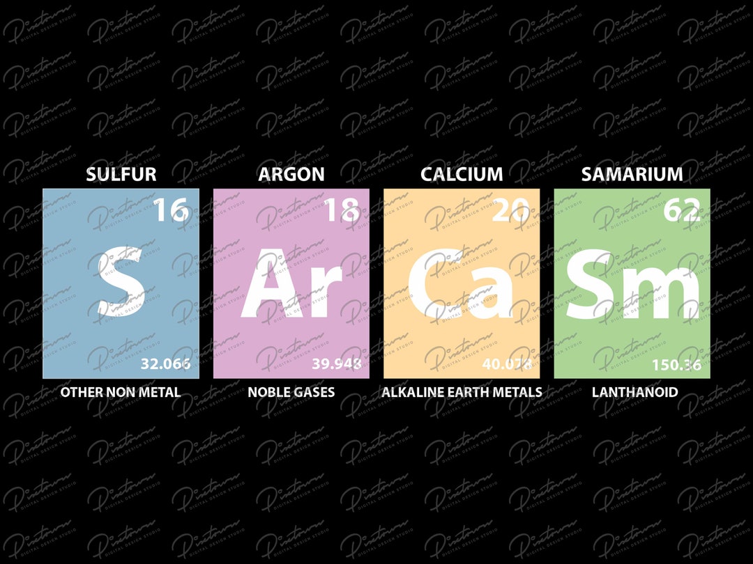 Sarcasm Elements Digital Design Png Download - Etsy