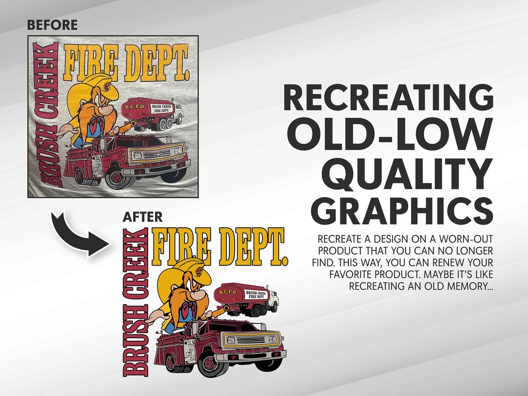 Recreating Old-low Quality Graphics, Graphic Restoration Service, Low ...