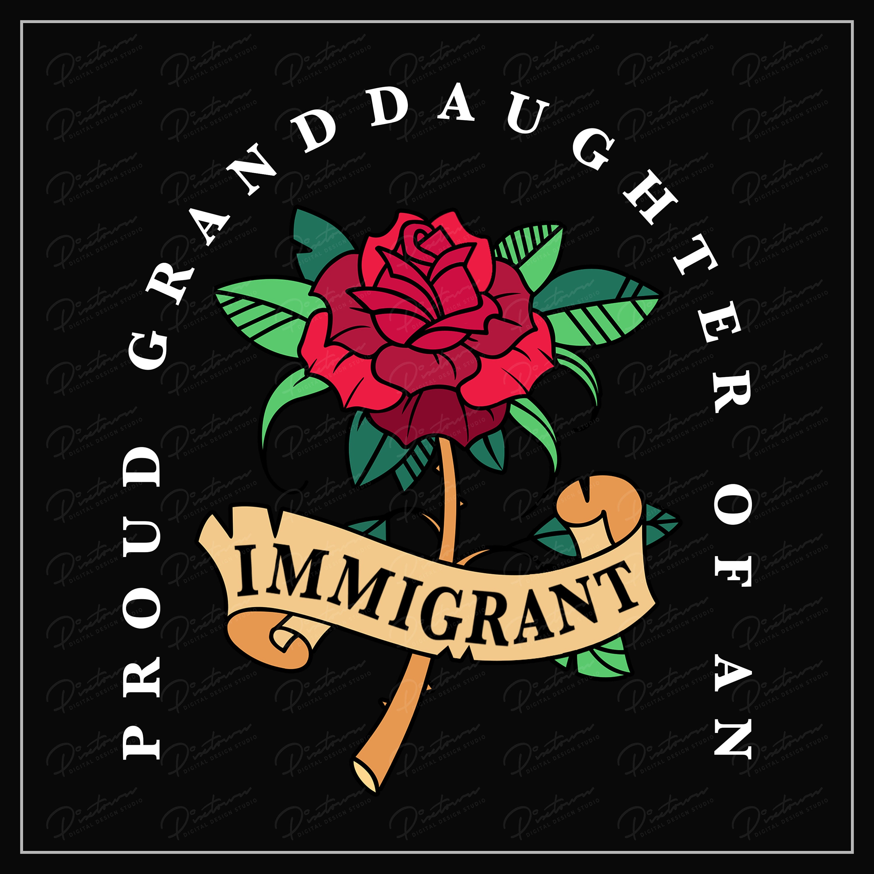 Proud Daughter of an Immigrant Digital Design Download - Etsy