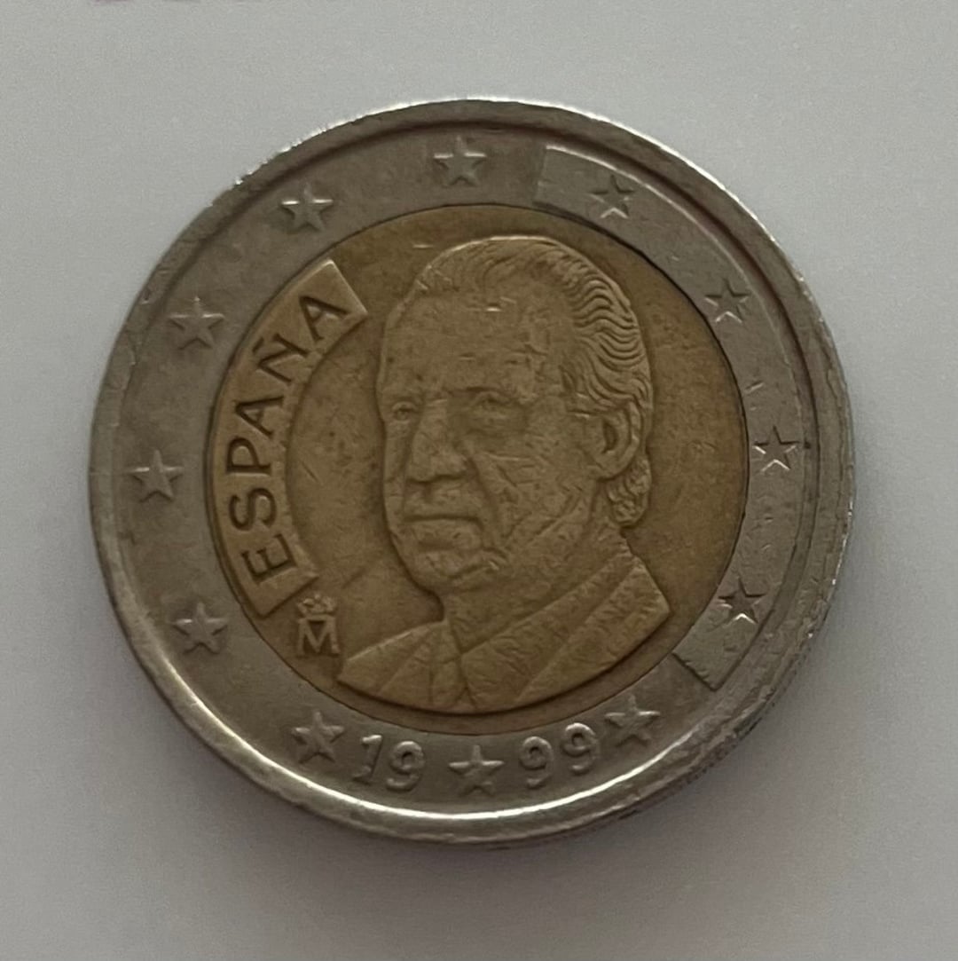 2 Euro Coin Spain 1999 - Etsy