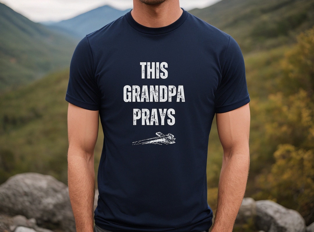 Christian Grandpa T-shirt Gifts, Men's Prayer Warrior Shirt Gift, Bible ...
