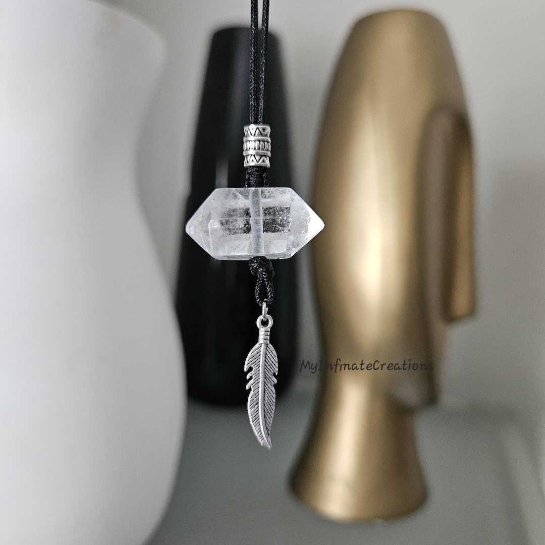 Clear Quartz, Double Point, Double Terminated Crystal, Adjustable ...