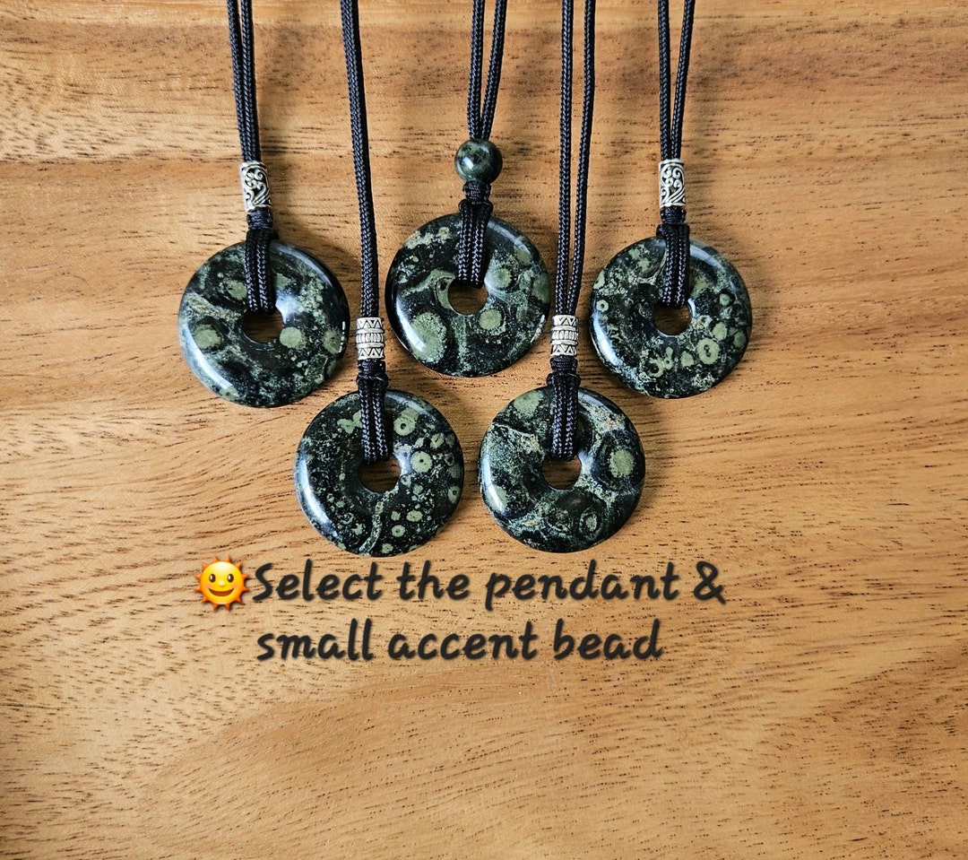 Kambaba Jasper 30mm Donut Pi Stone Pendant, Kambaba Rhyolite ...