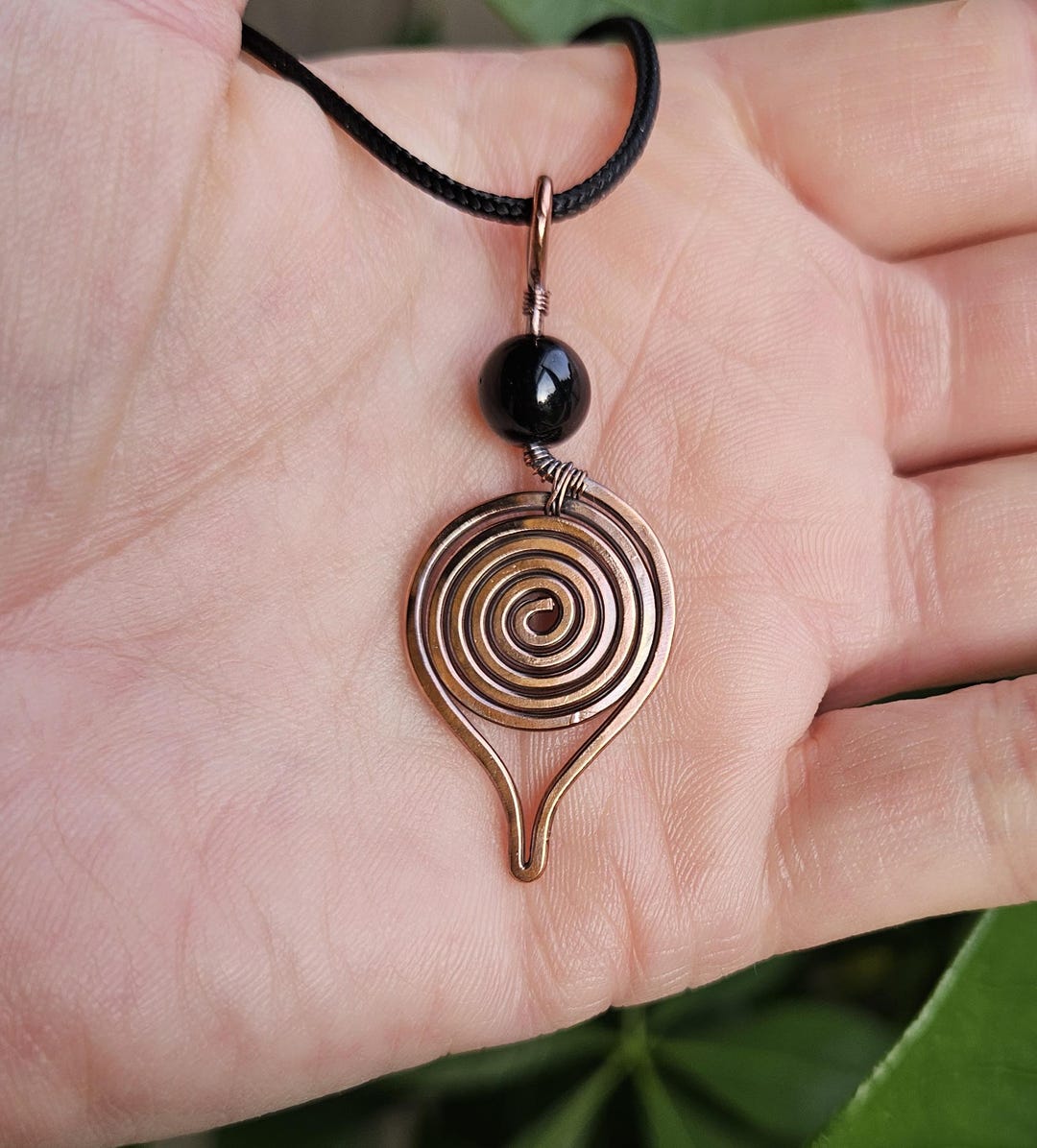 Spiral Symbol, Kundalini Energy, Adjustable Necklace - Etsy