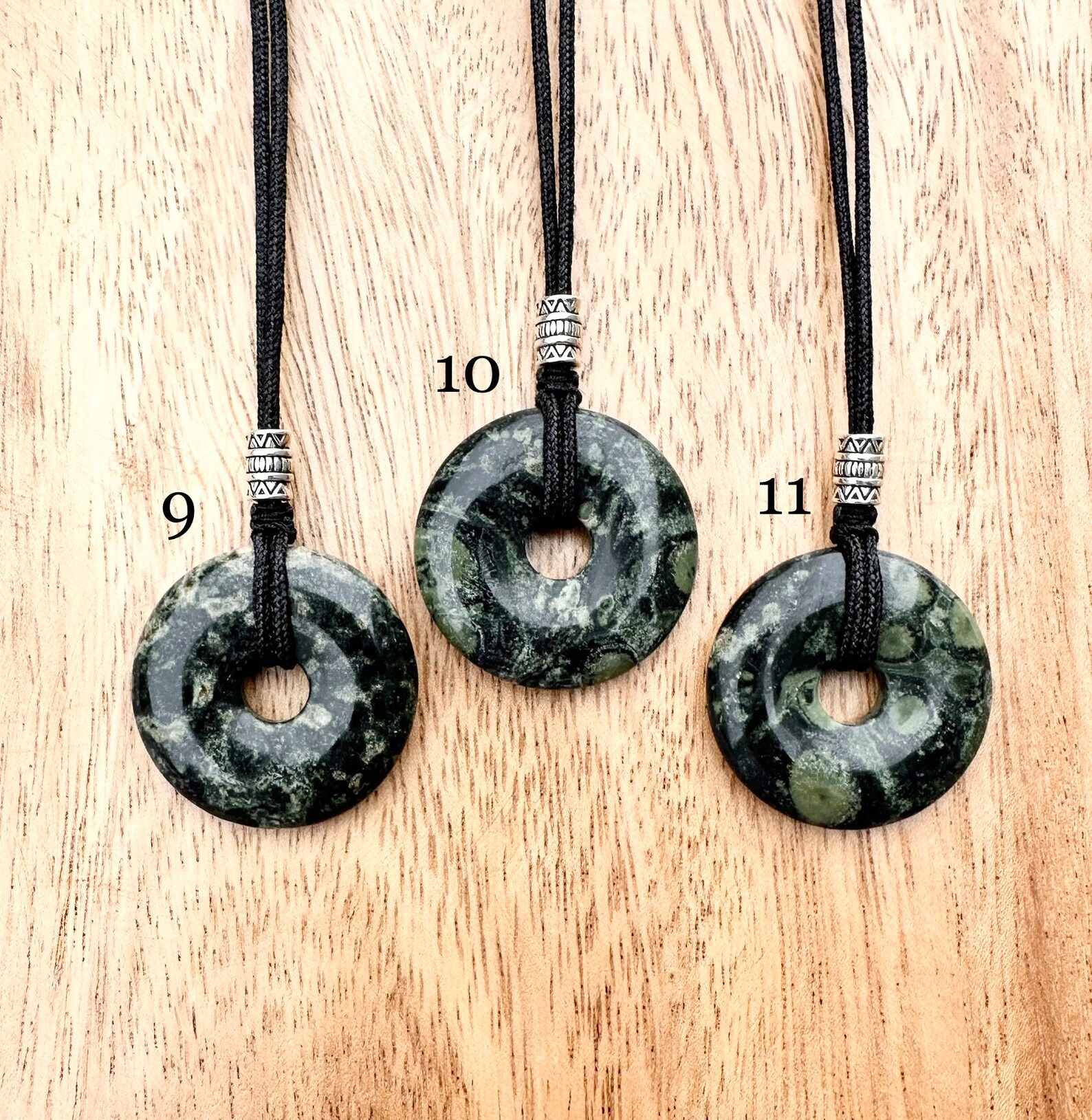 Kambaba Jasper 30mm Donut Pi Stone Pendant Adjustable - Etsy