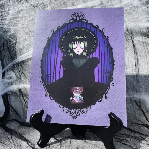 Lydia Deetz Ghost Eyes Art Print // Halloween Decor - Etsy