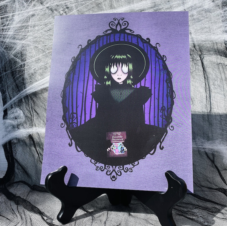 Lydia Deetz Ghost Eyes Art Print // Halloween Decor Beetlejuice ...
